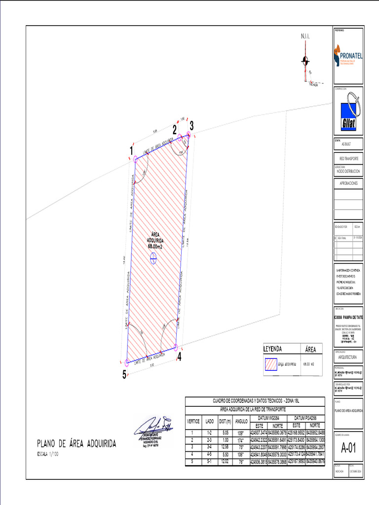 Ic-0008 Pampa de Tate A-01 | PDF | Geodesia | Tecnología geográfica