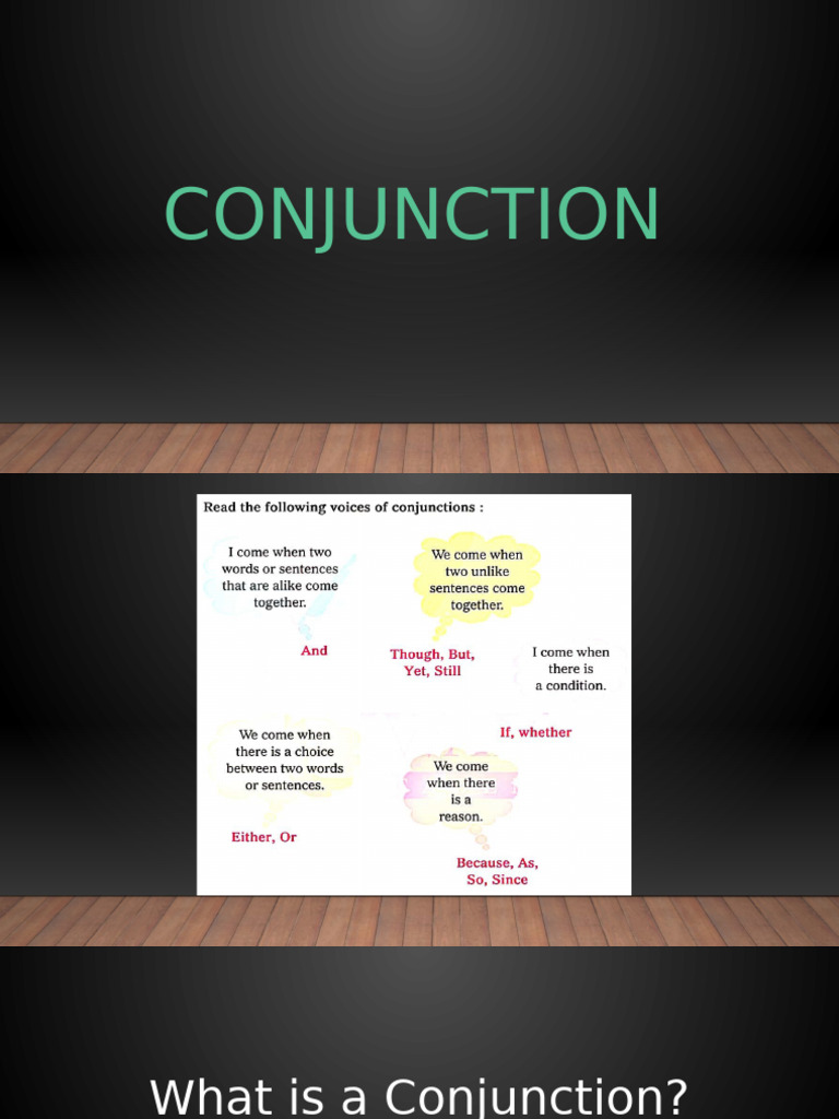 Conjunction | PDF