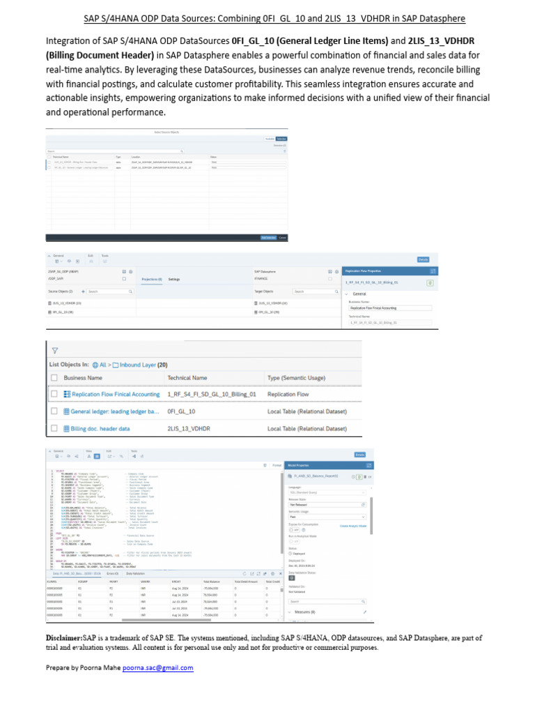 Integrated Reporting Using SAP S - 4HANA ODP Data | PDF | Information ...