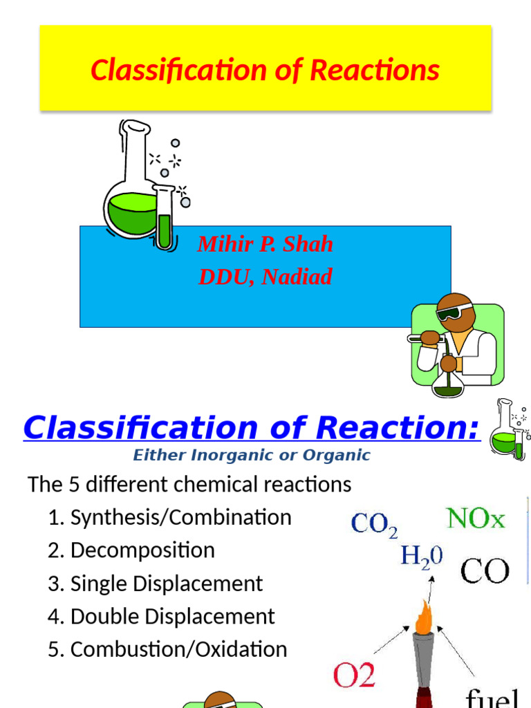 2.classification of Reactions | PDF | Chemical Reactions ...