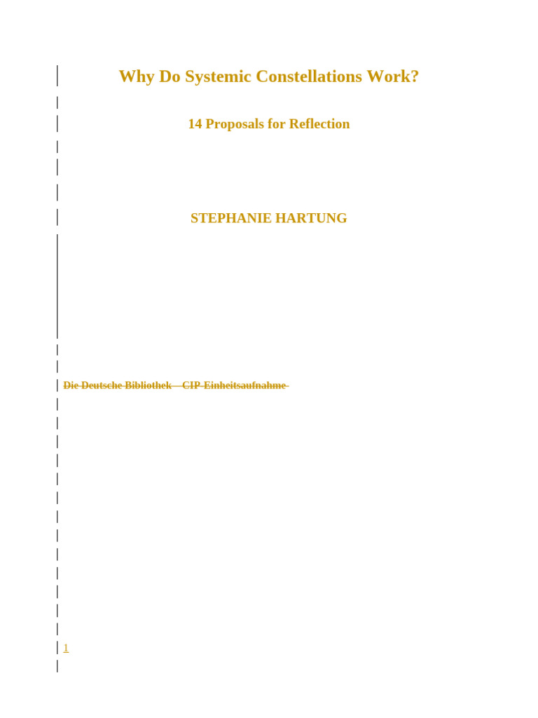 Why Do Systemic Constellations Work_2024 | PDF | Truth | Perception