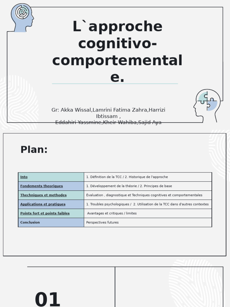 L`Approche Cognitivo Comportementale | PDF | Thérapie cognitivo ...