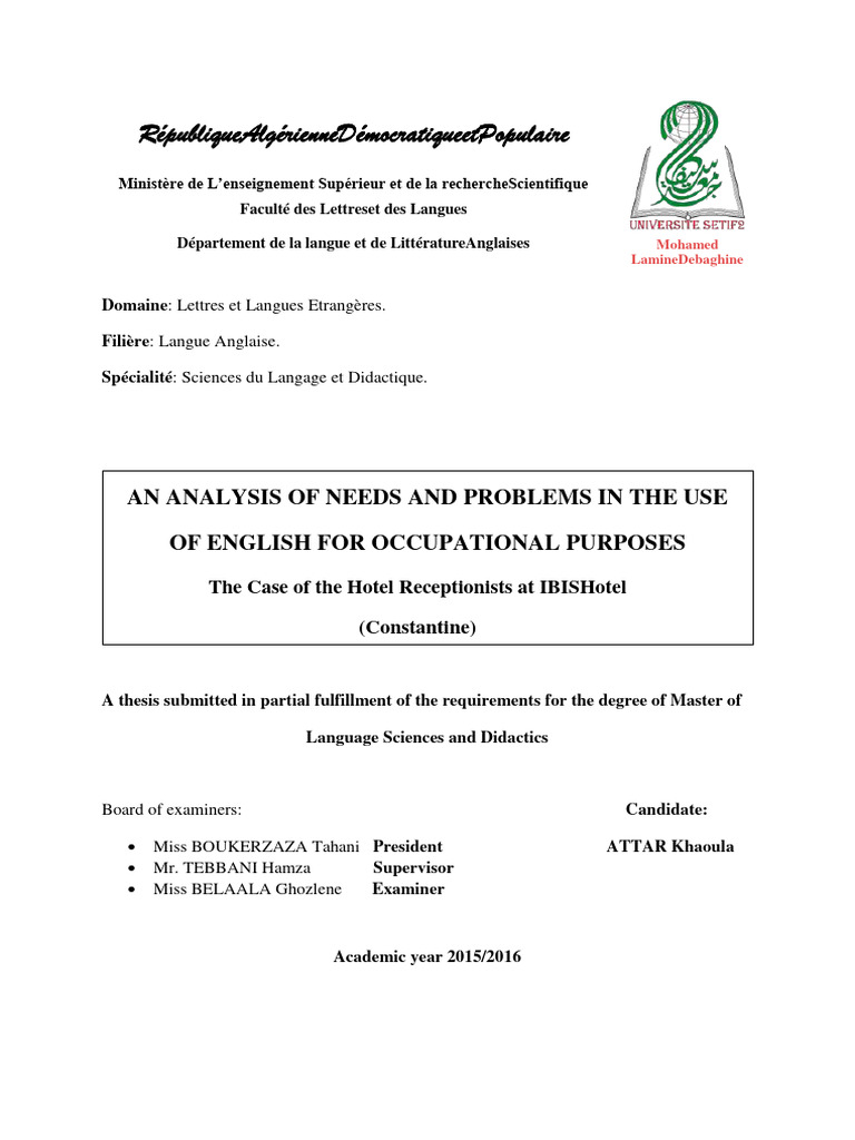 AN_ANALYSIS_OF_NEEDS_AND_PROBLEMS_IN_THE | PDF | Methodology | Rhetoric