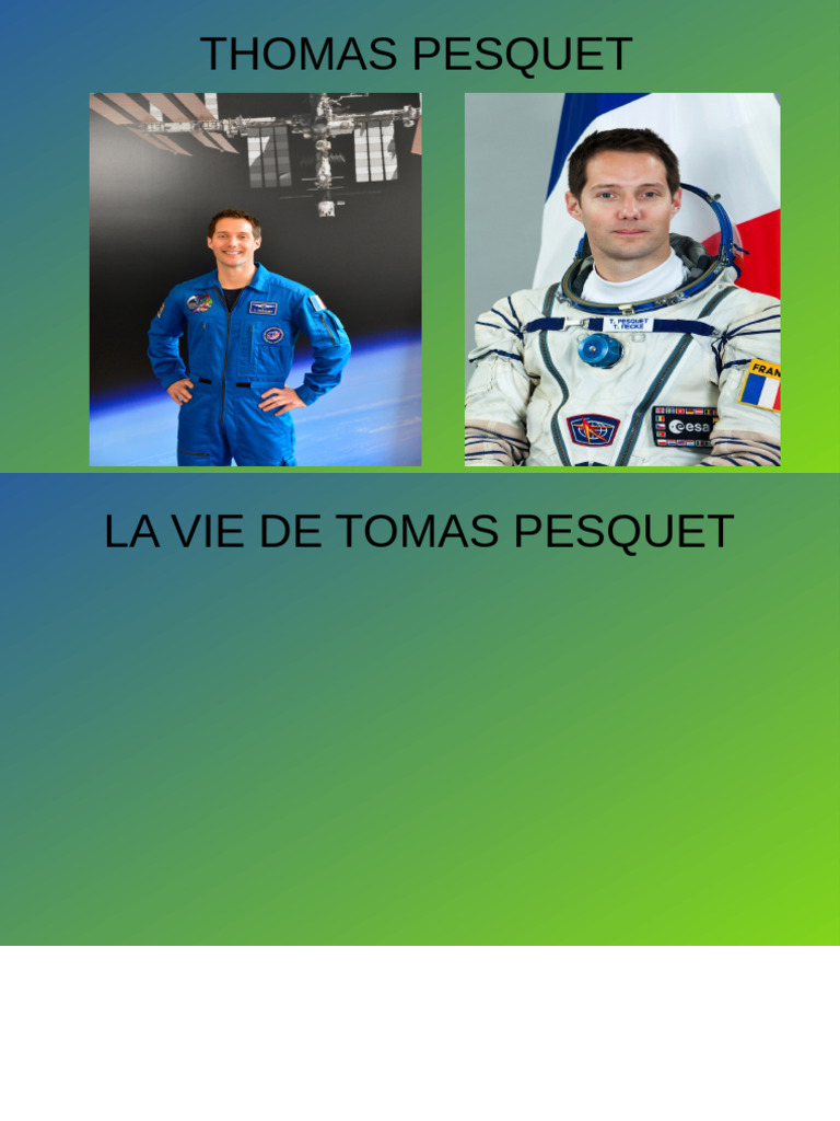Thomas Pesquet Diapo 2 | PDF