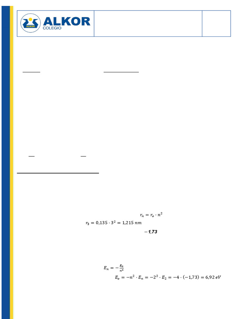EX T1_SOLUCIÓN | PDF | Configuración electronica | Orbital atómico