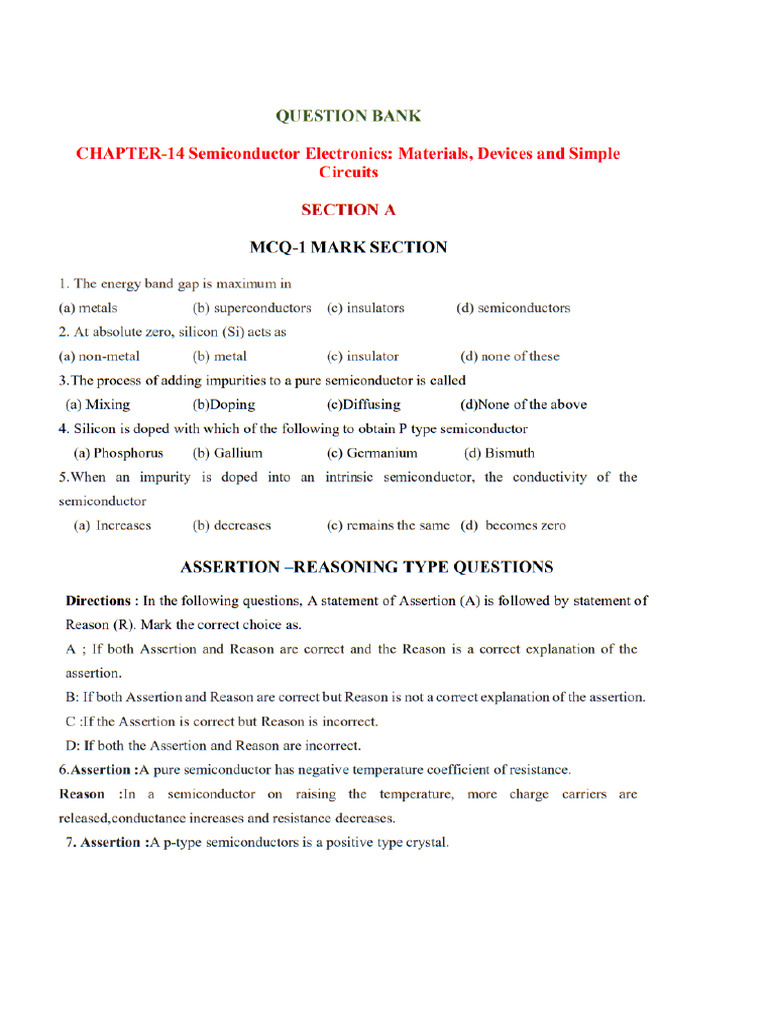 Physics - Electronic Devices | PDF