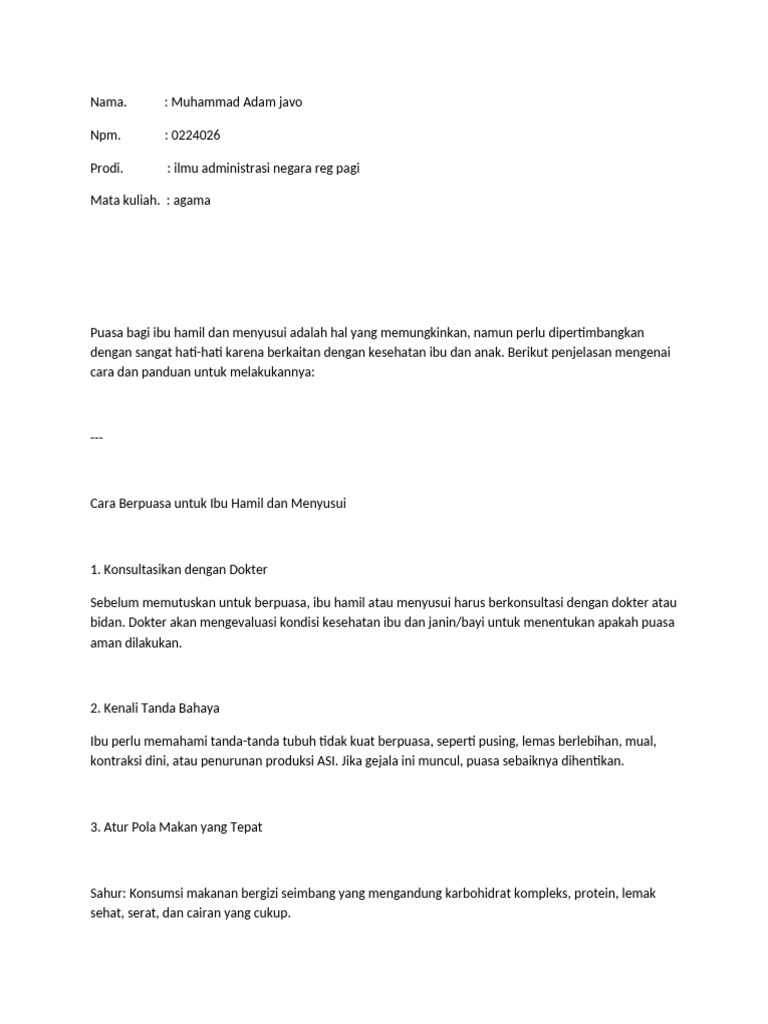 Nama.-Muhammad Adam Javo | PDF