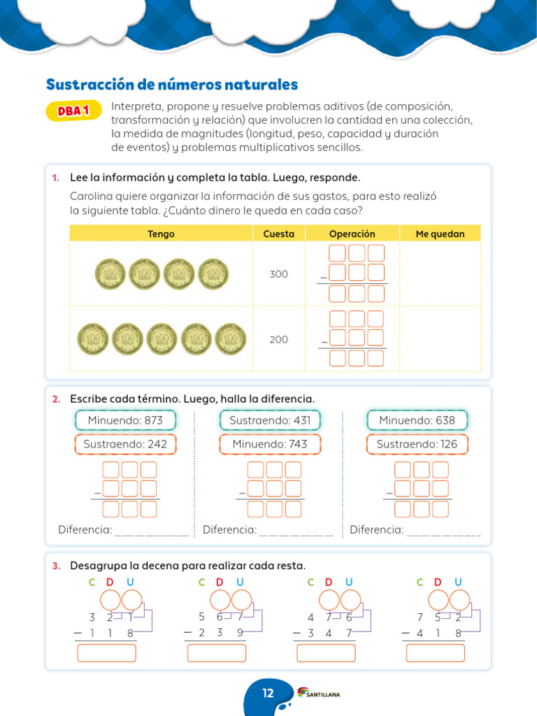 mat3_012_027_repaso_alu | PDF | Sustracción | División (Matemáticas)