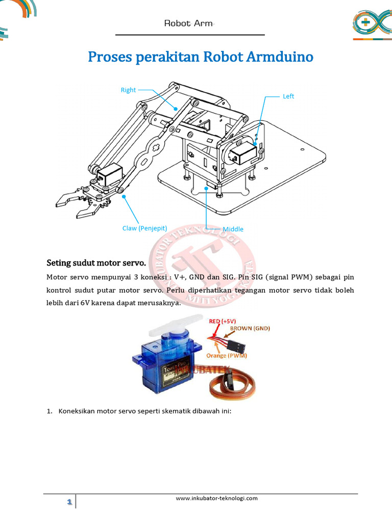 Proses Perakitan Robot Arm | PDF
