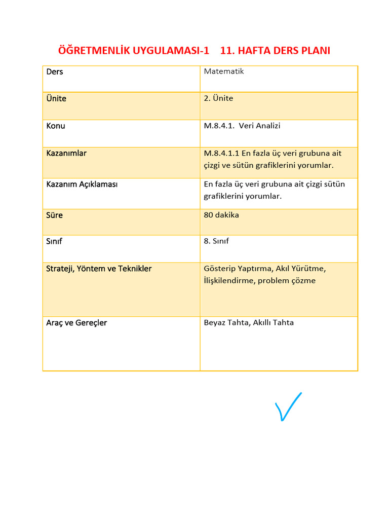 Edited - 9.hafta DERS PLANI-dönüştürüldü | PDF