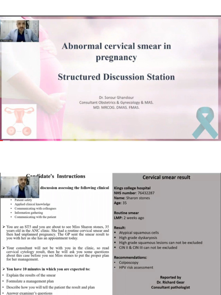Abnormal Cervical Smear During Pregnancy Dr. Srour Ghandour | PDF