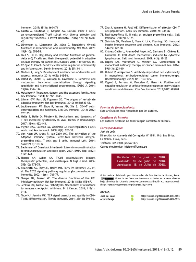 Inmunología Del Cáncer I Bases Moleculares y Celulares de La Respuesta ...