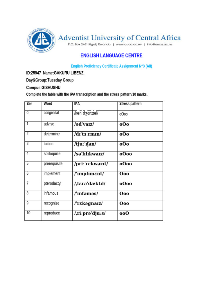 EPC 1 Assignment | PDF