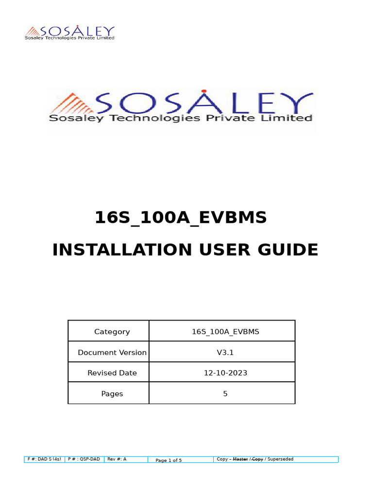 BMS User Installation Guide | PDF | Electrical Connector | Electrical ...