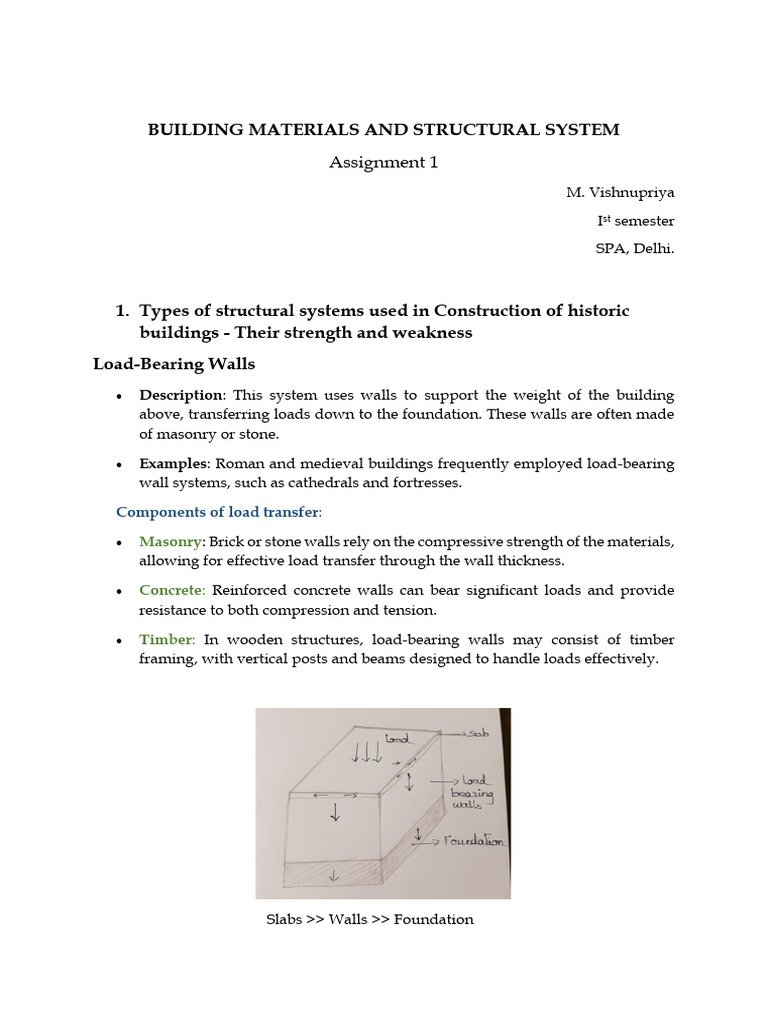 Building Materials And Structural System Pdf Dome Vault
