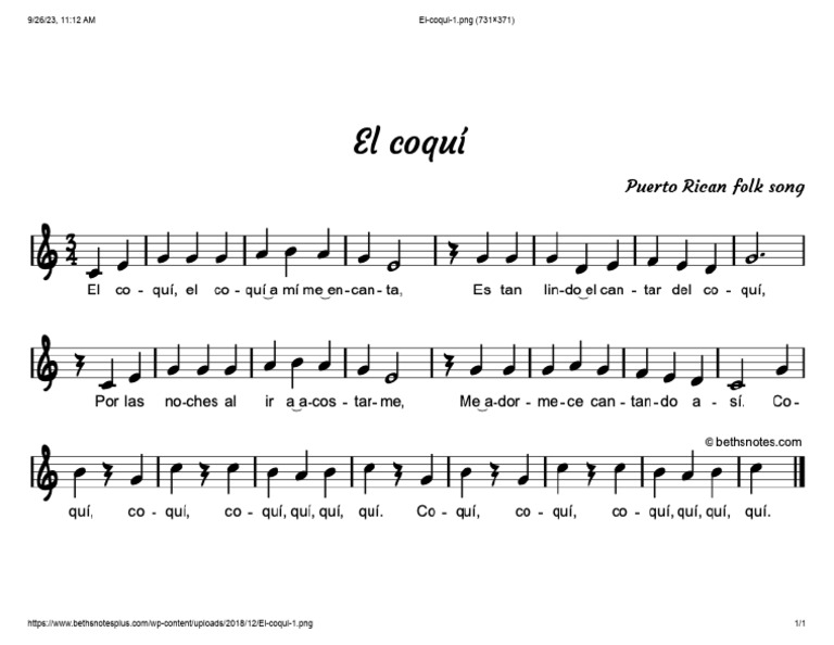 El Coqui 1 | PDF