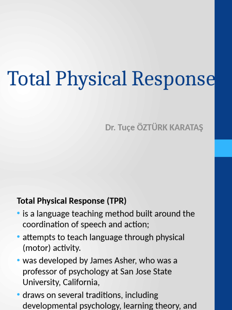 Total Physical Response | PDF | Language Acquisition | Linguistics