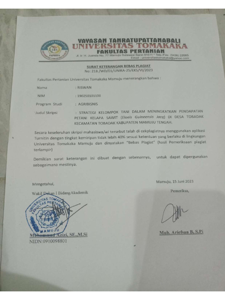 Plagiasi Riswan | PDF