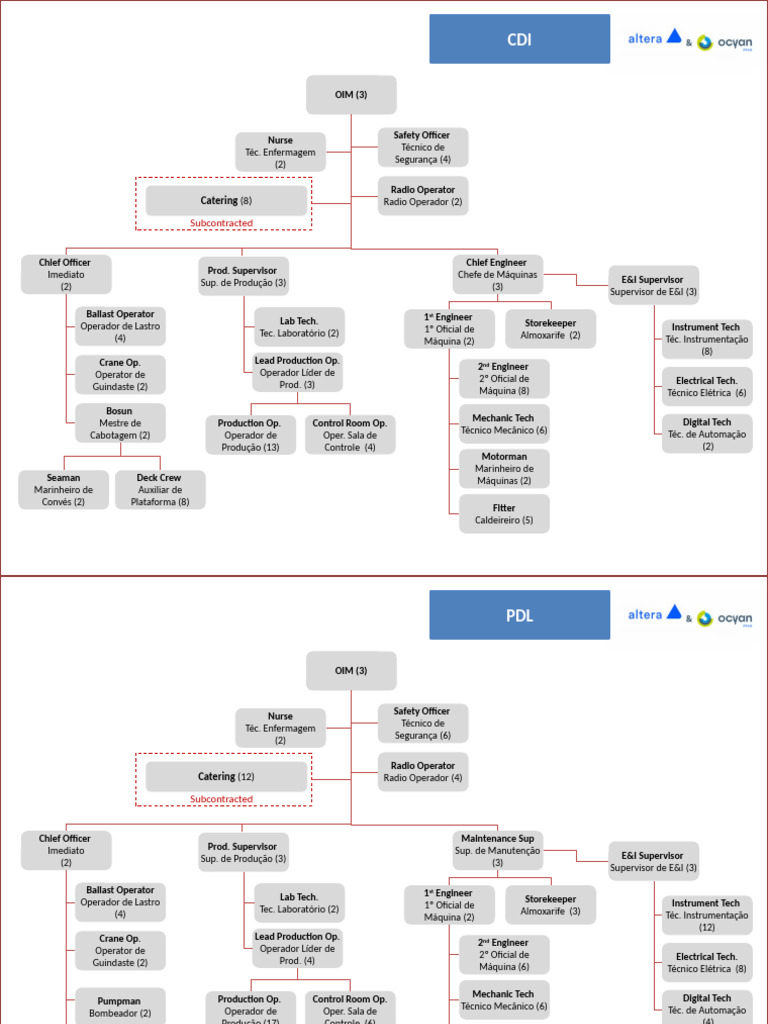 Offshore Organization Chart - CDI PDL e PPT Geral | PDF | Remessa ...