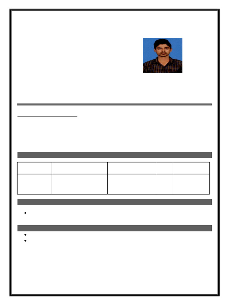 Mahammad Ashraf M Resume Summary | PDF