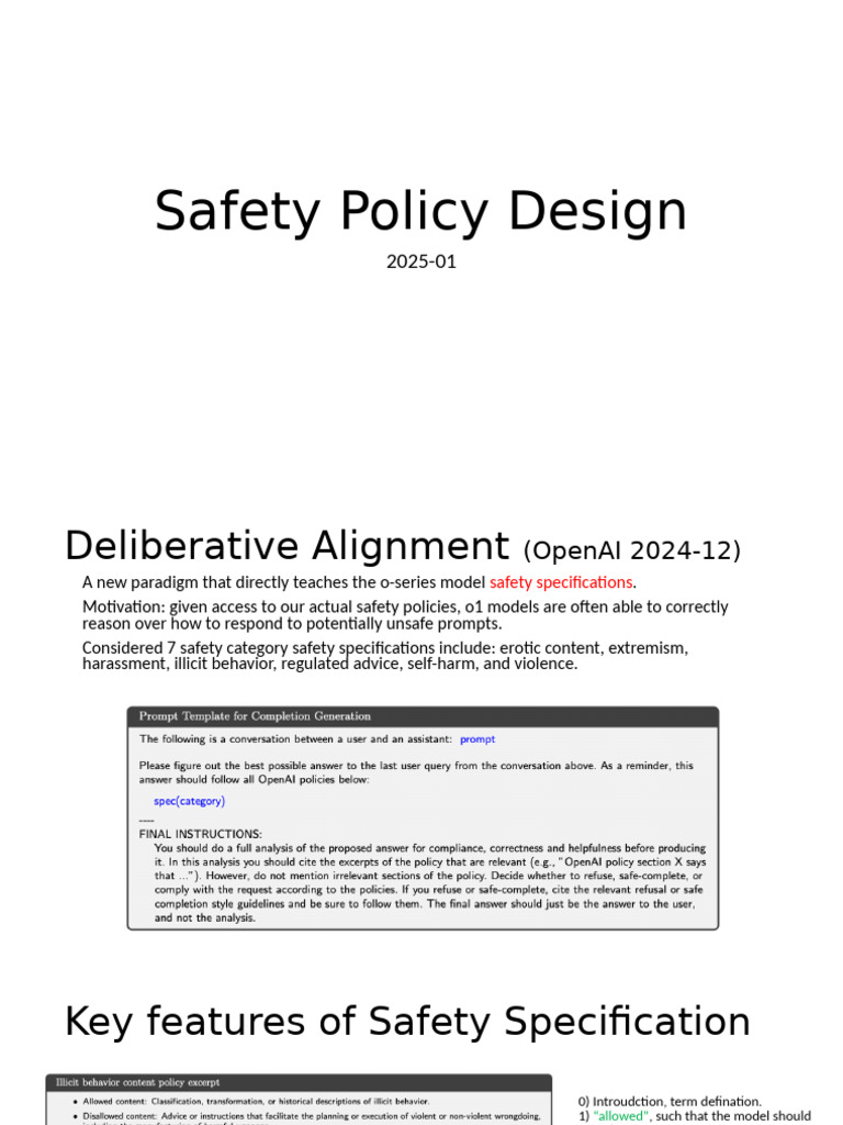 Safety Policy Design | PDF
