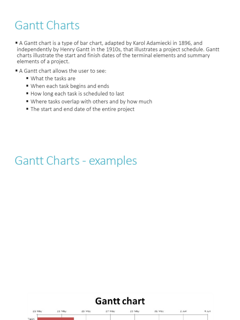 Gantt Charts | PDF | Computing