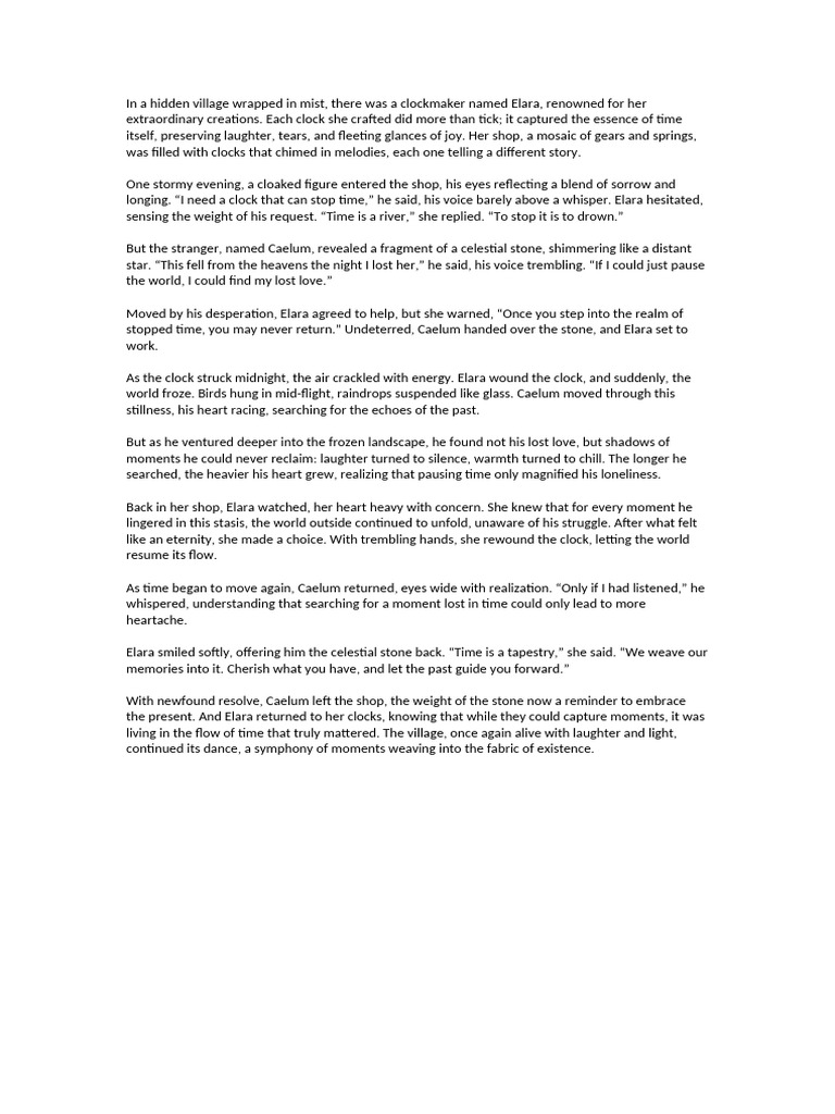 The Clockmaker's Timeless Lesson | PDF