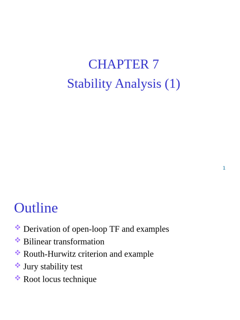 DCT-07 Routh Stability Criterion | PDF | Zero Of A Function | Control Theory