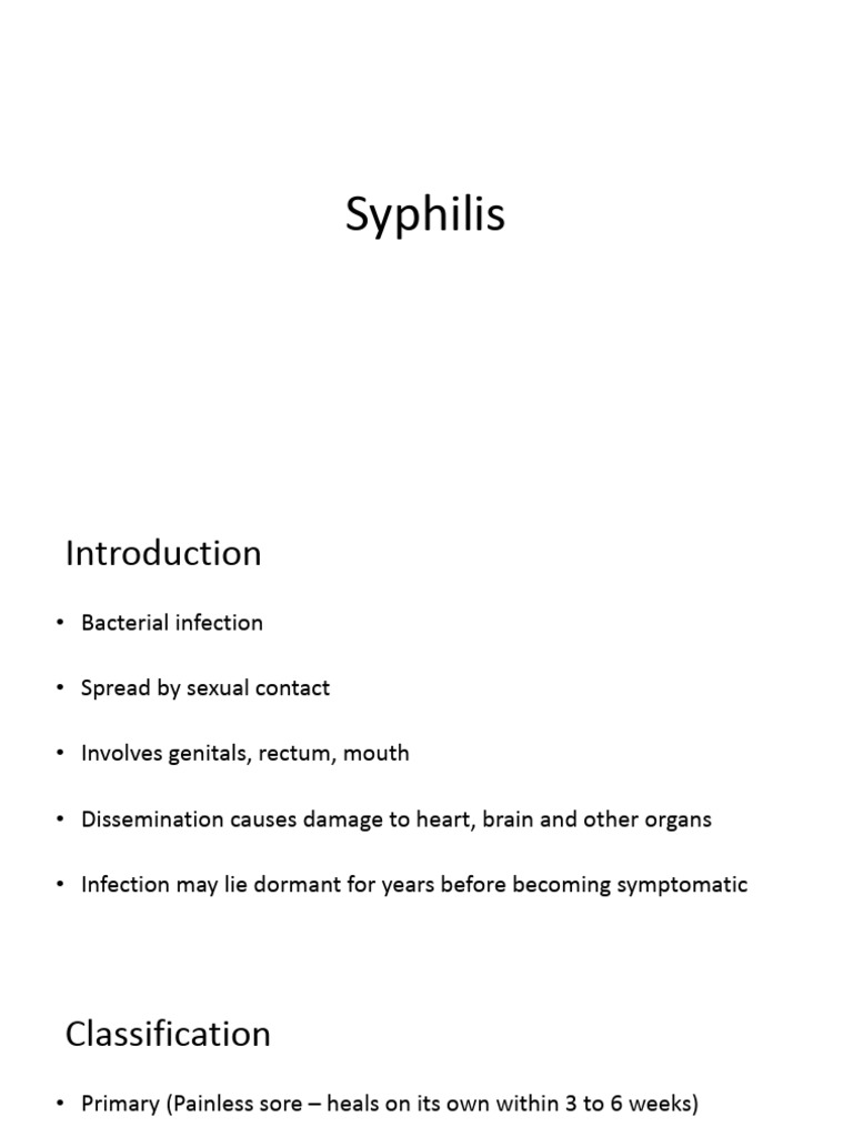 Syphilis | PDF
