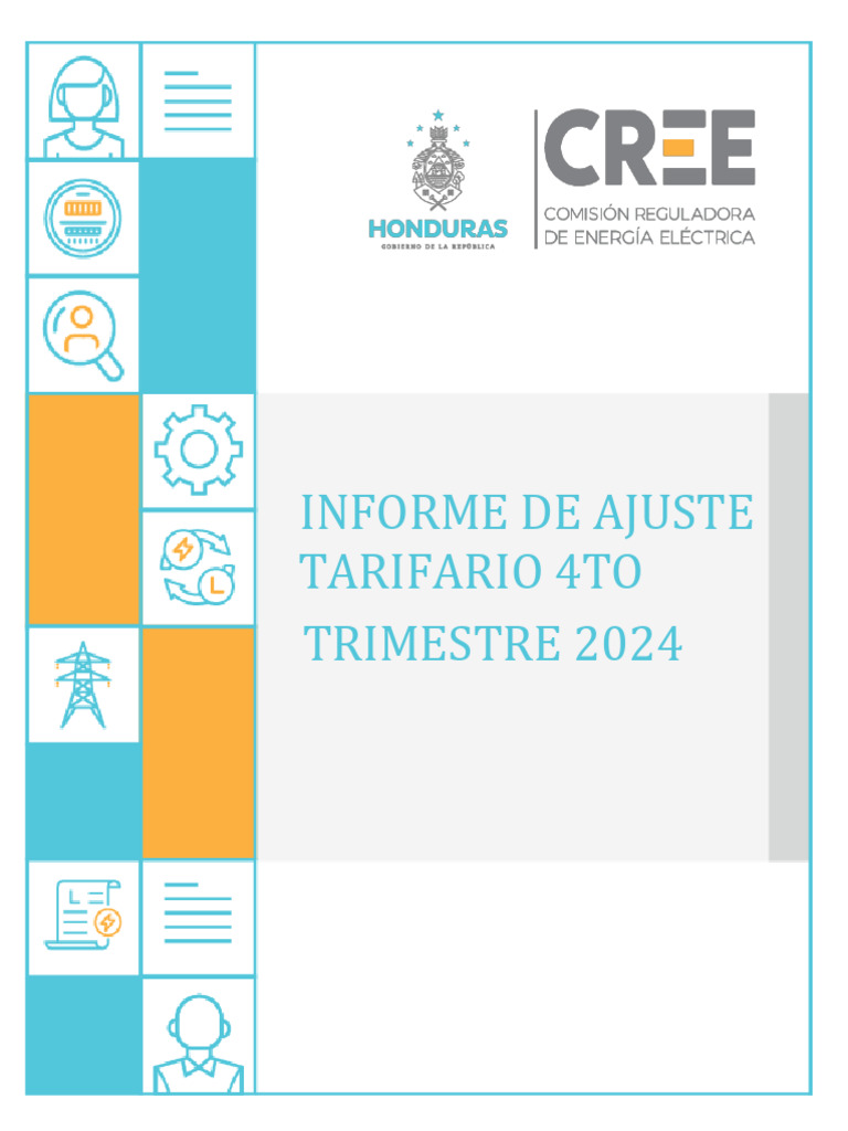Informe Tarifario 4T 2024 | PDF | Ingenieria Eléctrica | Energía eólica