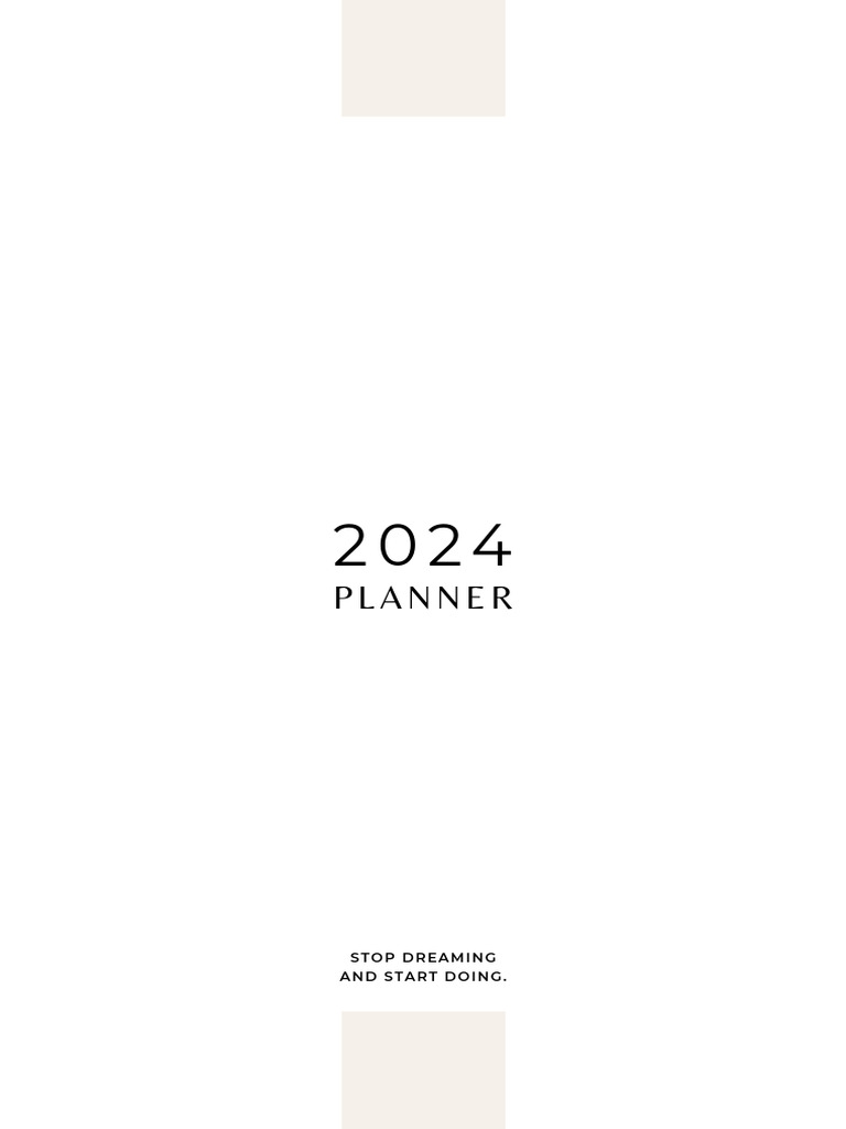 2024 Planner for Goals and Self-Care | PDF