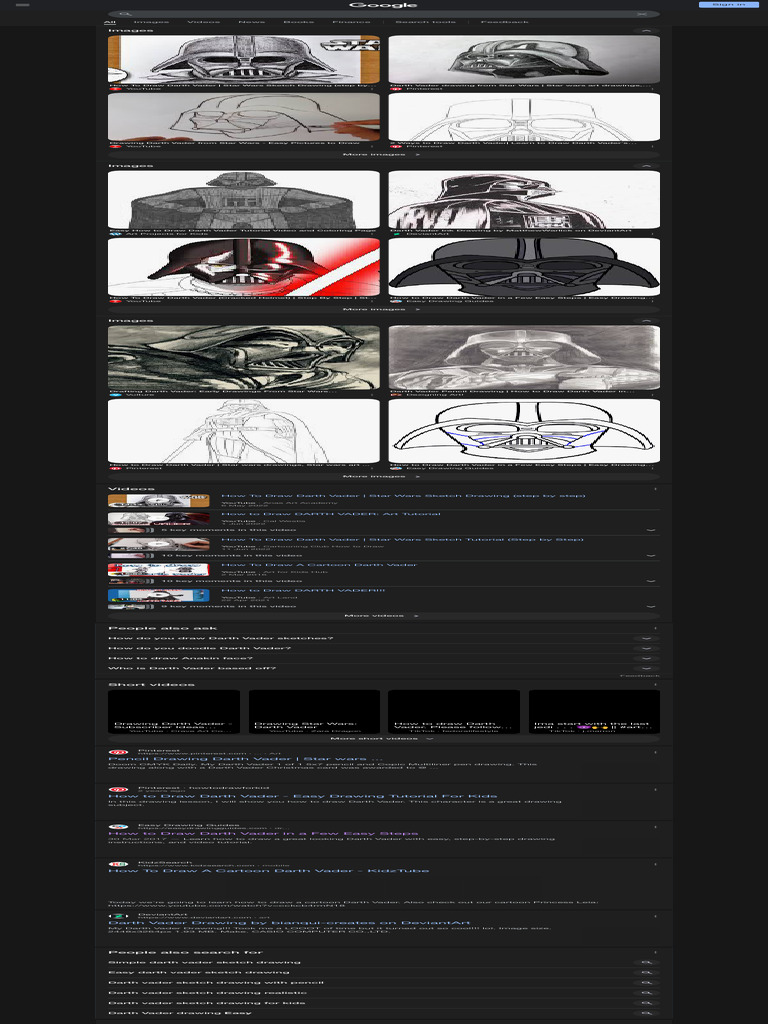 Easy Darth Vader Drawing Tutorial | PDF | Darth Vader | Drawing