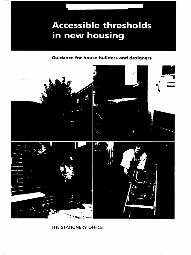 Accessible Thresholds in New Housing, Guidance For House Builders and ...