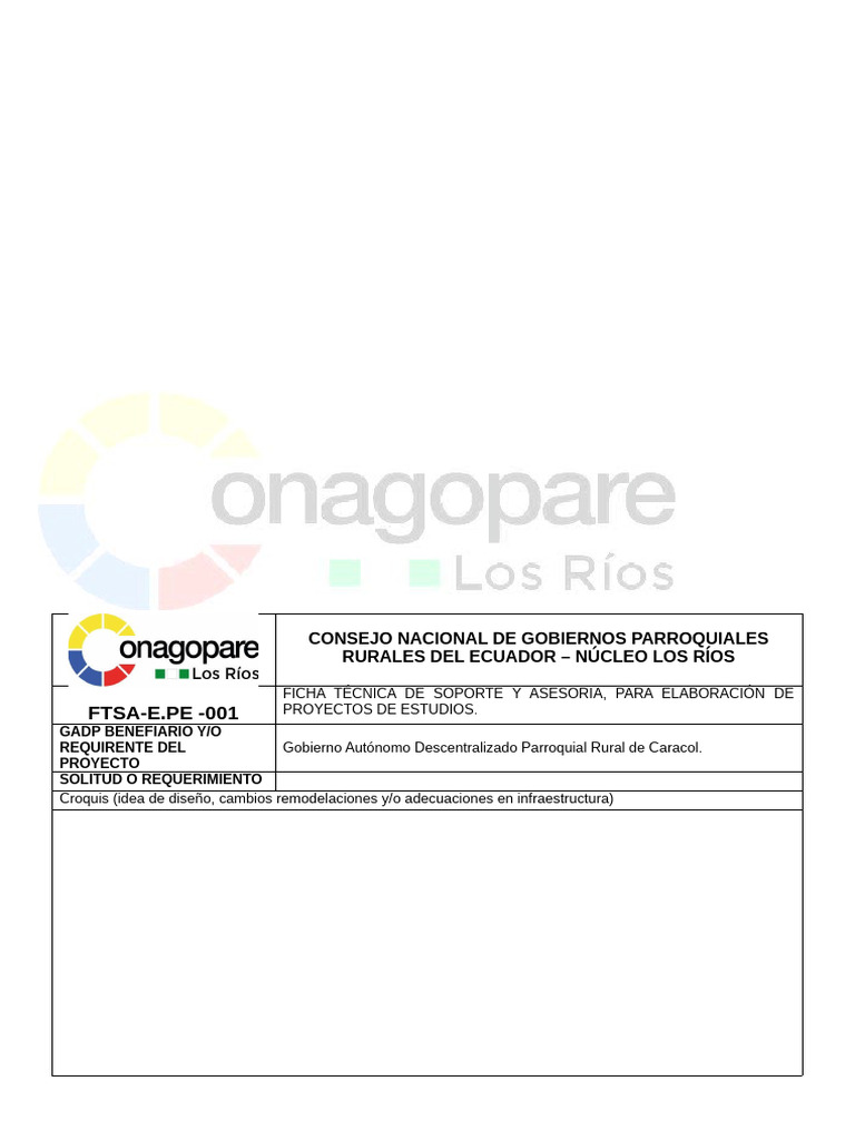 MODELO - FICHA DE LEVANTAMIENTO DE INFORMACIÒN (1) (1) | PDF