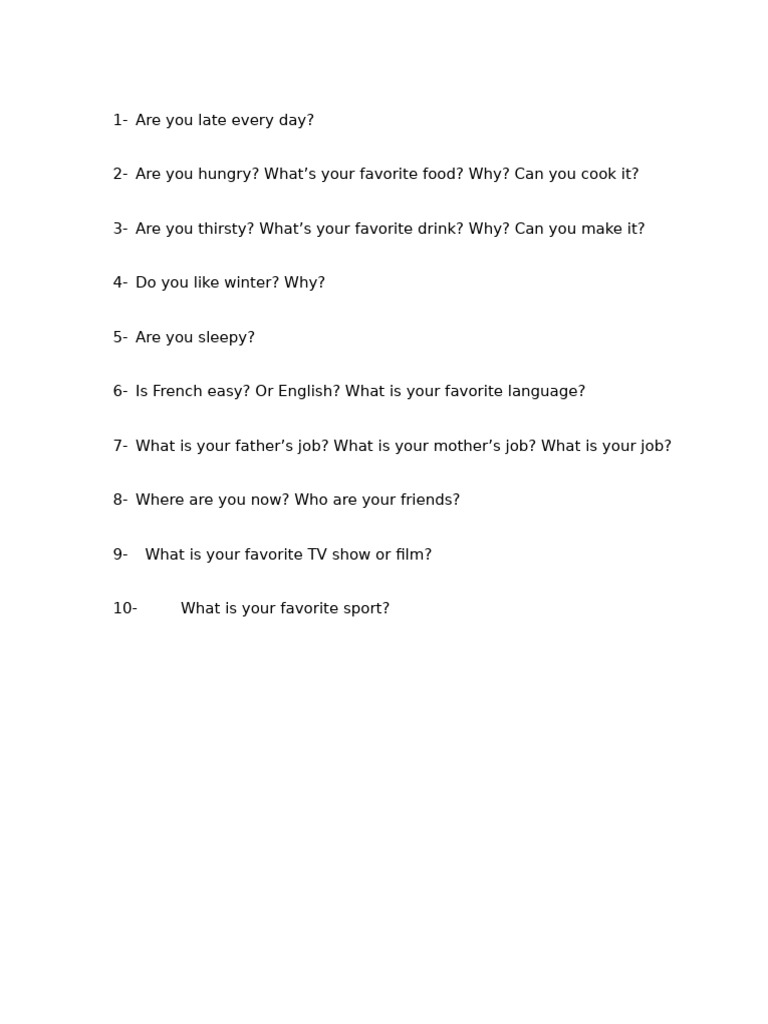 Level 1, Speaking Activity. | PDF