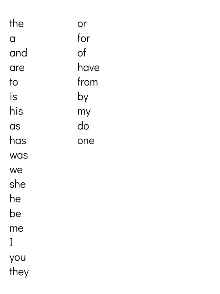 Common English Words List | PDF
