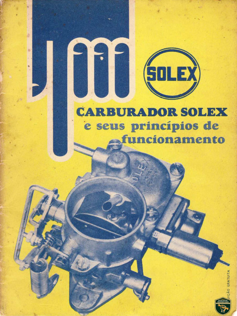 Carburador Solex - Principio e Funcionamento | PDF