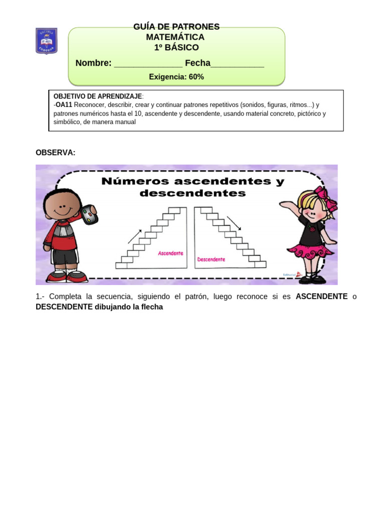 GUIA Patrones Asc Desc | PDF