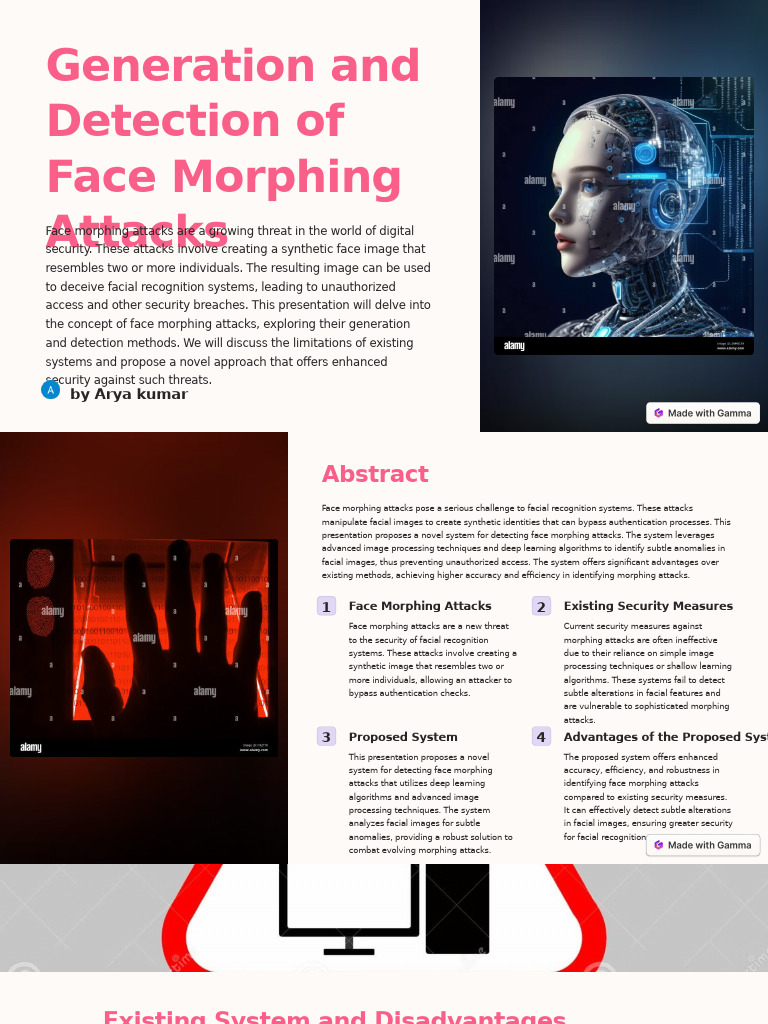 Generation And Detection Of Face Morphing Attacks Pdf Deep Learning Machine Learning