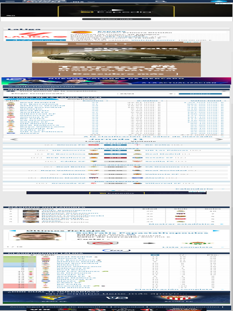 LaLiga 2324 Transfermarkt | PDF | la Liga | Asociación de clubes de fútbol