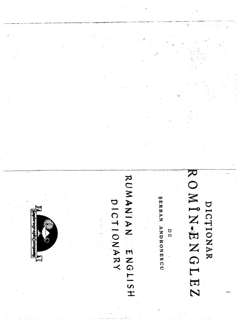 Andronescu Serban. - Dicţionar Român-Englez - Libgen - Li | PDF