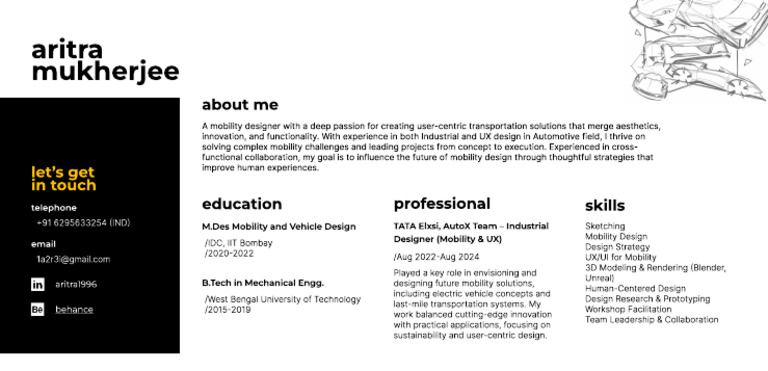 CV 2025 Aritra Mukherjee | PDF