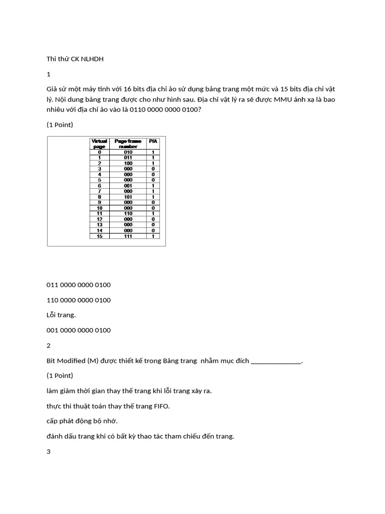 Thi TH CK NLHDH | PDF