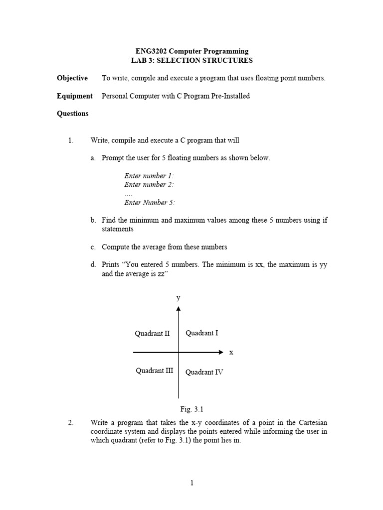 03 LabManual ENG3202 | PDF