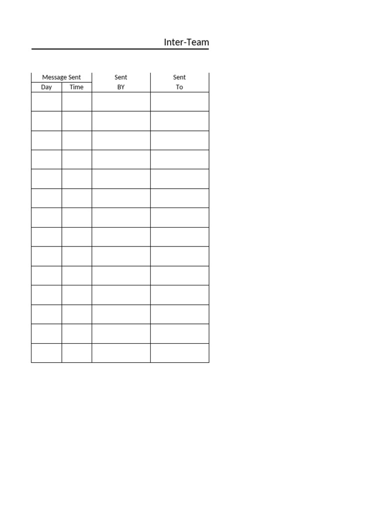 Form 13-1 Communication Log | PDF