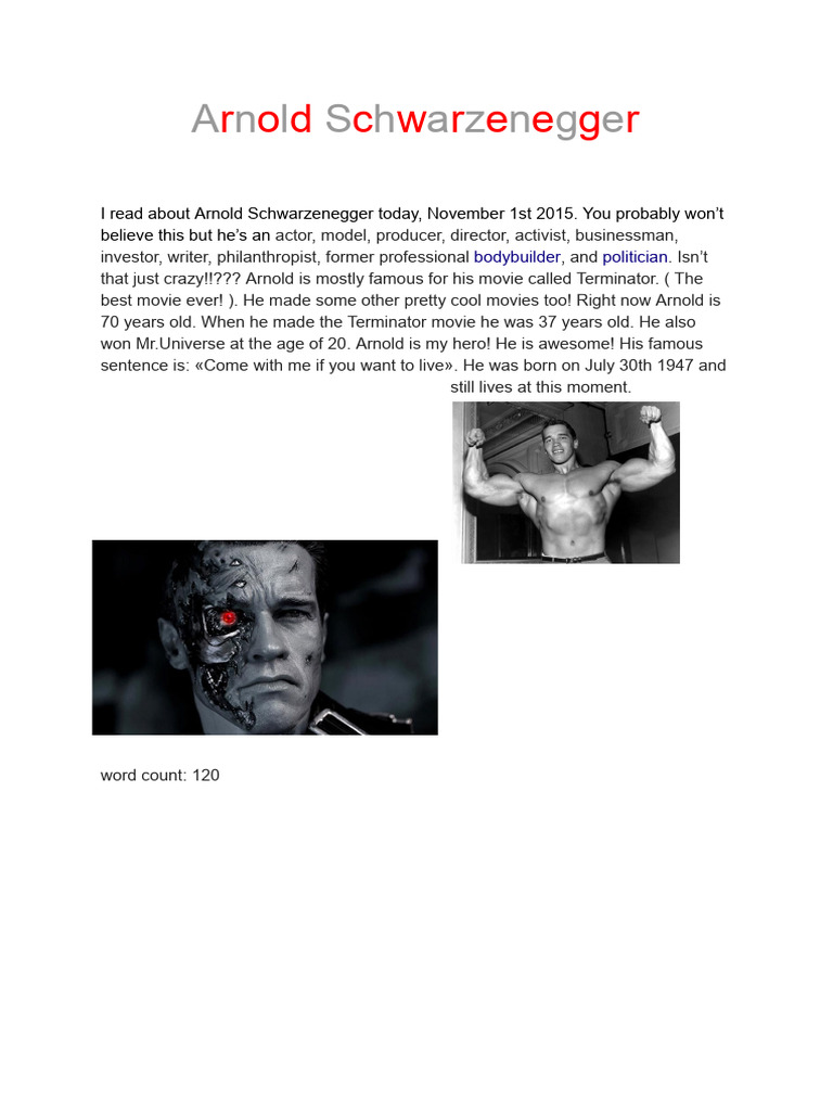 Arnold Schwarzenegger | PDF