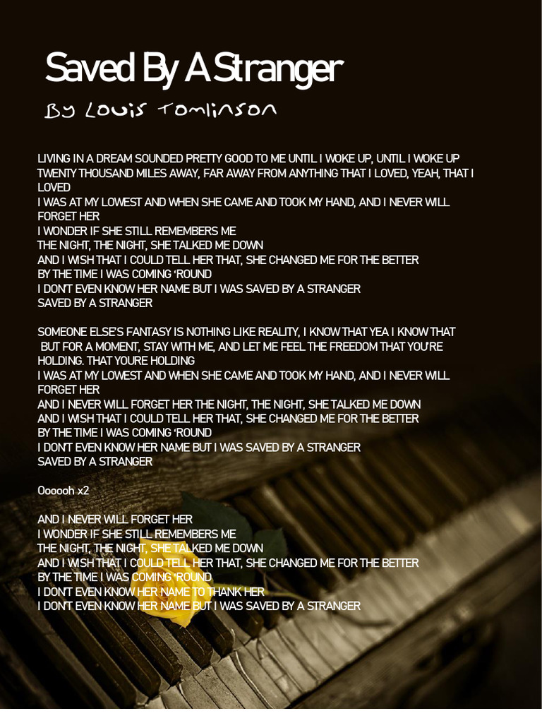 Saved by A Stranger | PDF