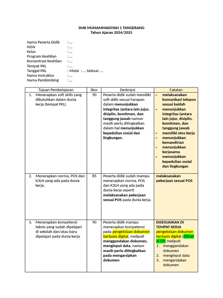Rapor PKL 2024 | PDF