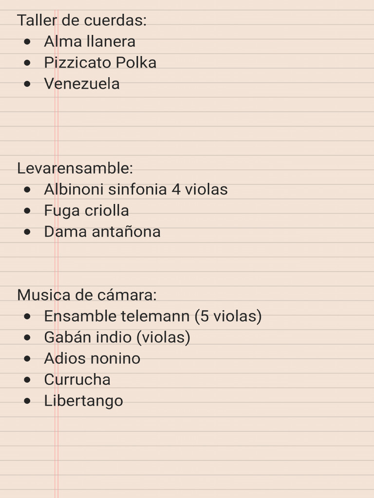 Programa Musical Primer Lapso 2025 | PDF