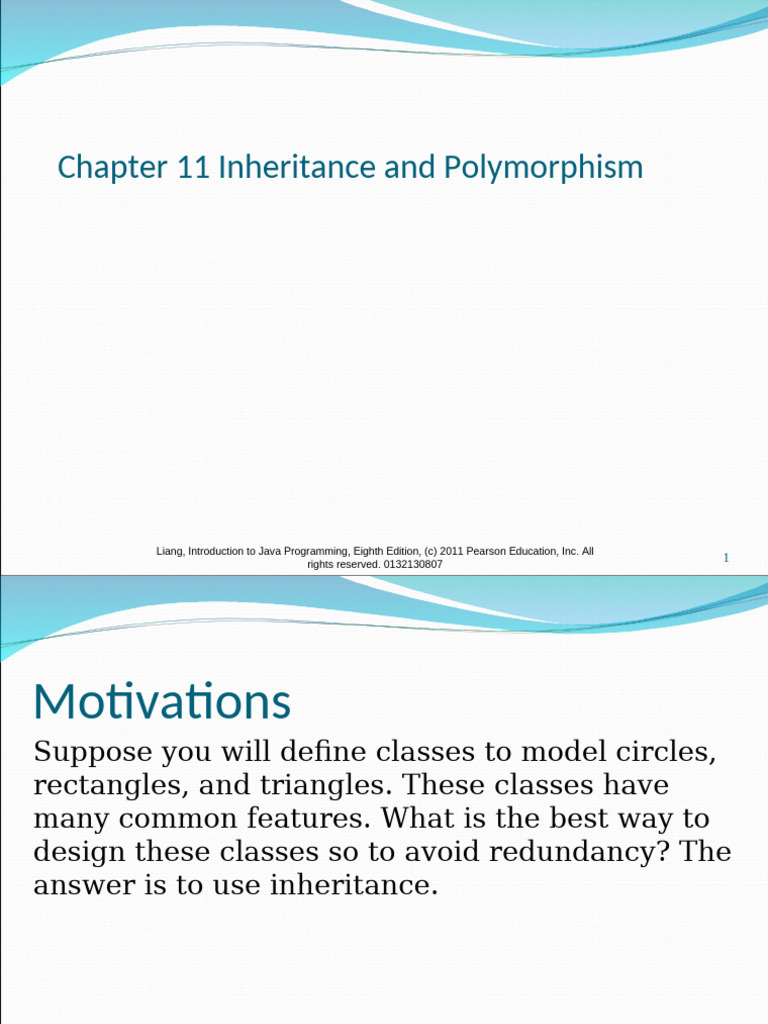 4 11slide-Update | PDF | Method (Computer Programming) | Inheritance (Object Oriented Programming)